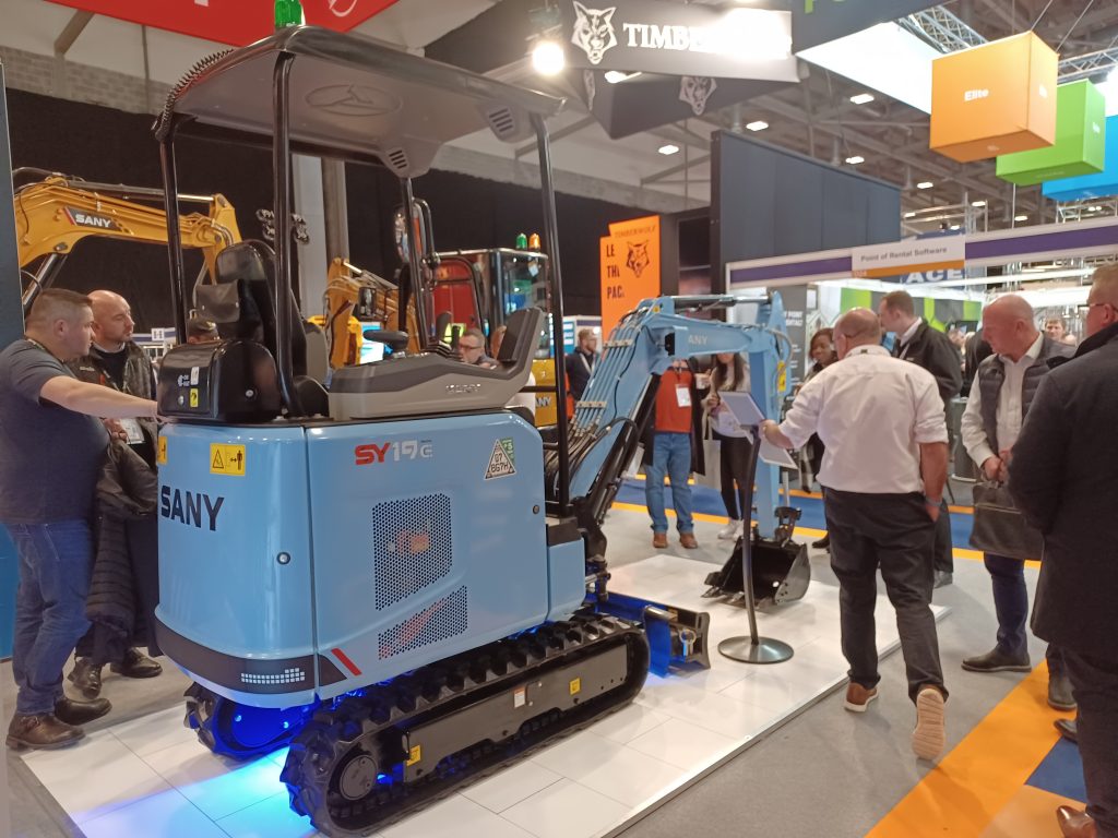 SANY debuts new electric mini